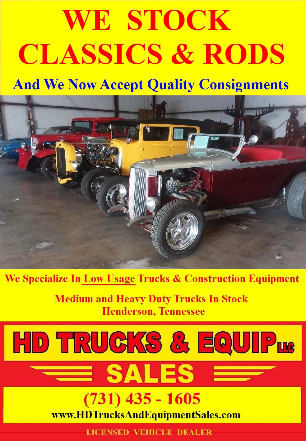PICK UPS and SPECIALTY UNITS – HD TRUCKS & EQUIP LLC